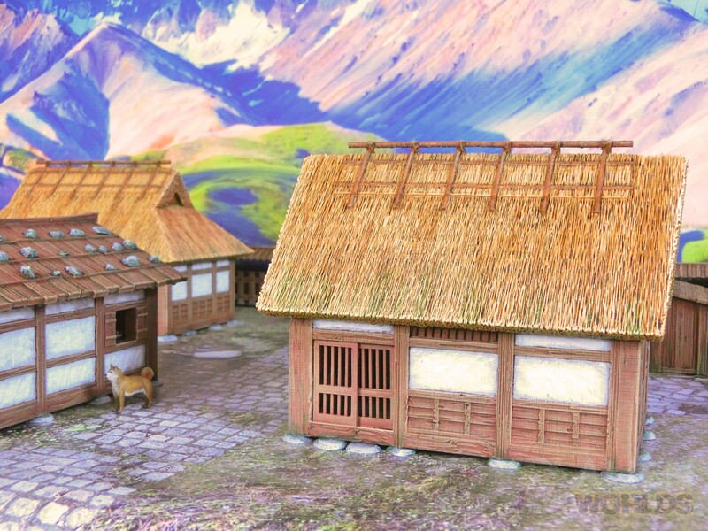 Samurai Farm House 3 Miniatures Terrain 3D Printed in 28mm - Etsy