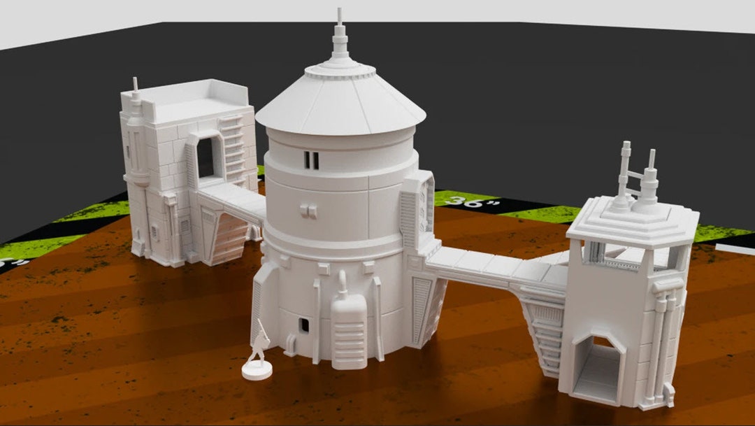 Outpost Beta Science Fiction 3D Printed Miniatures Terrain by Corvus ...