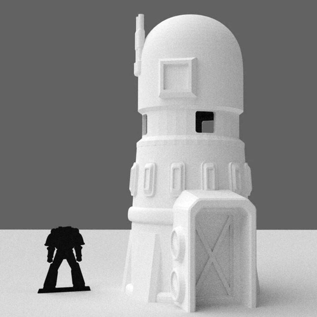 Desert Tower Science Fiction Miniatures Terrain 3D Printed in 28mm ...