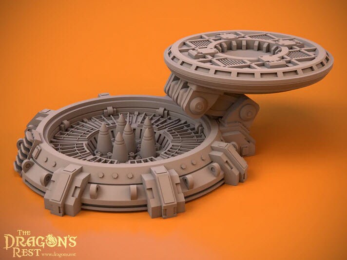 Science Fiction Miniatures Missile Silo Terrain in 32mm by Dragon's ...