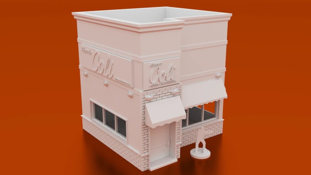 Restaurant Miniatures Terrain for Post or Zombie Apocalypse 3D Printed ...
