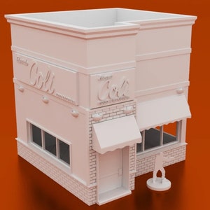 Restaurant Miniatures Terrain for Post or Zombie Apocalypse 3D Printed ...