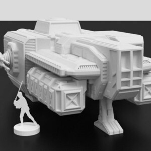 Light Freighter Science Fiction Miniatures Terrain 3D Printed in 28mm ...