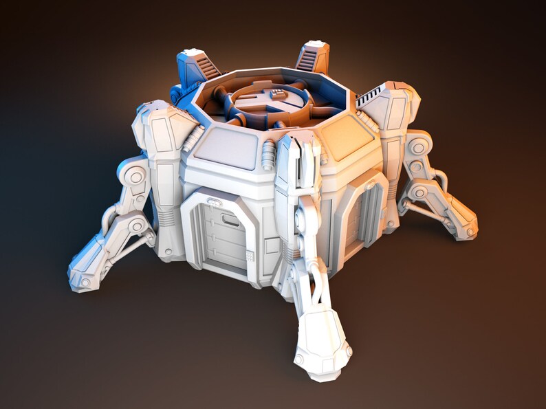 Science Fiction Miniatures Terrain Base Hub Outpost Bundle by Dragon's ...