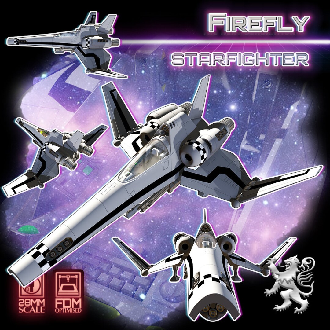 Firefly Starfighter Science Fiction Miniature Spaceship Terrain in 28mm ...