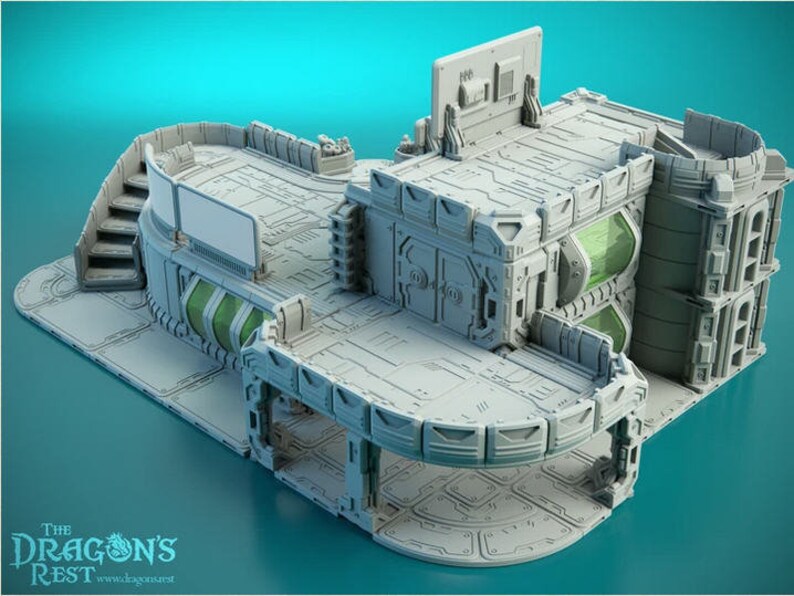 Science Fiction Miniatures Terrain Origins Outpost Building - Etsy