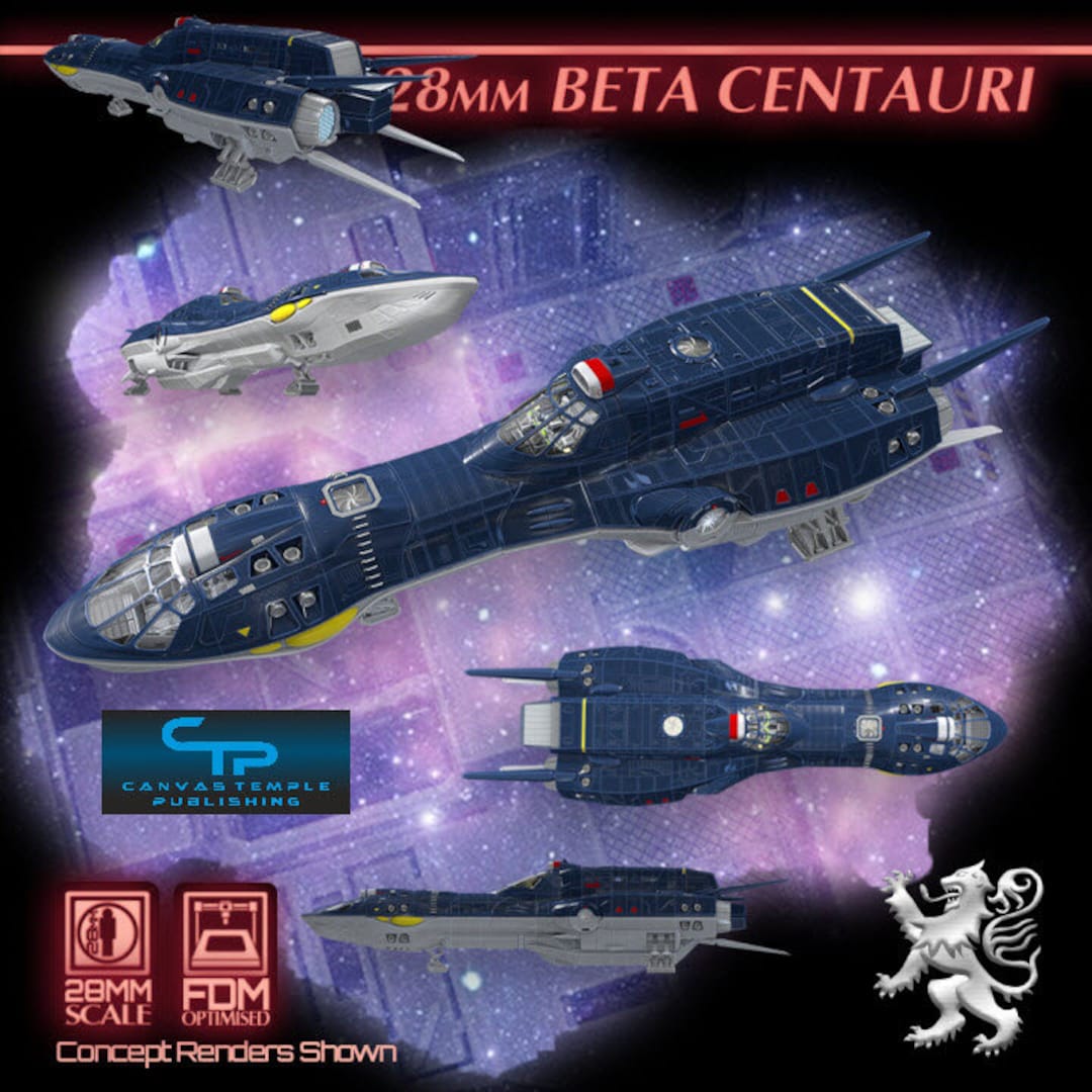 Science Fiction Miniatures Scout Ship Beta Centauri in 28mm by 2nd ...