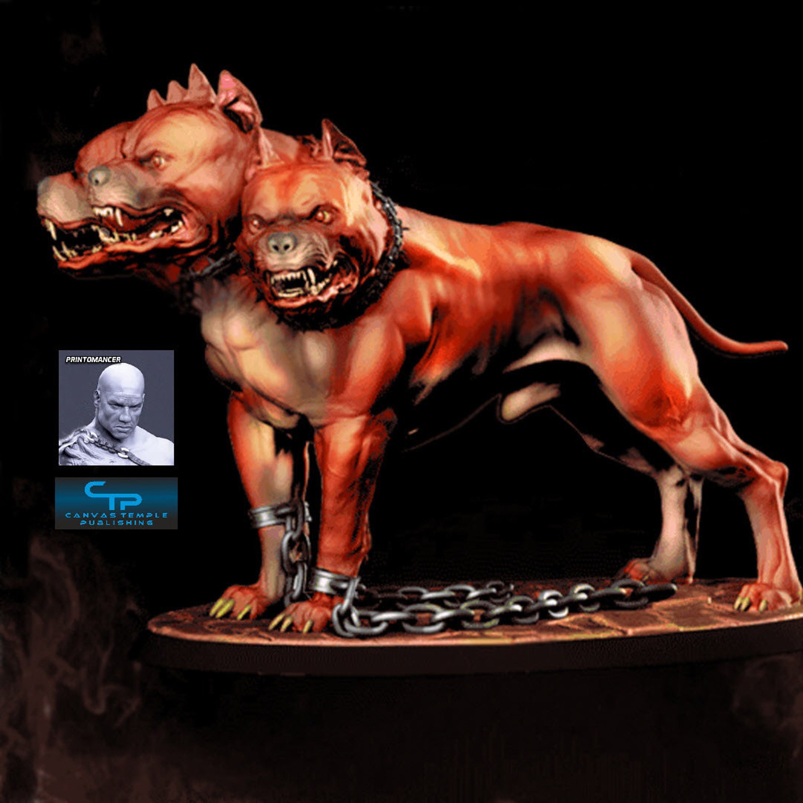 Cerberus Resin Printed Miniature or Bust in 32mm or 75mm by - Etsy