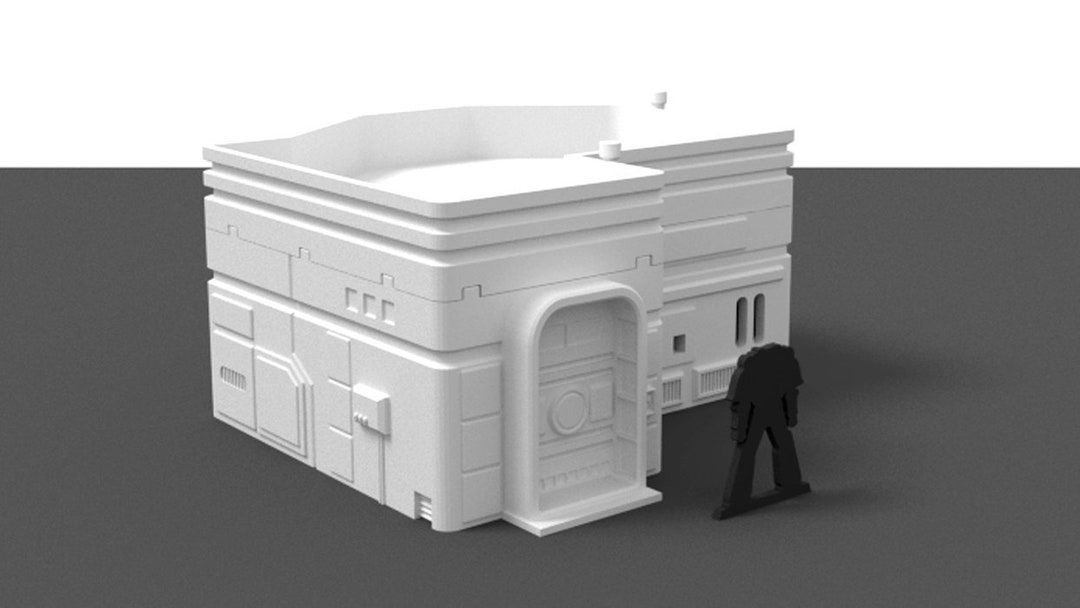 Medium House 2 Science Fiction Miniatures Terrain 3D Printed in 28mm ...