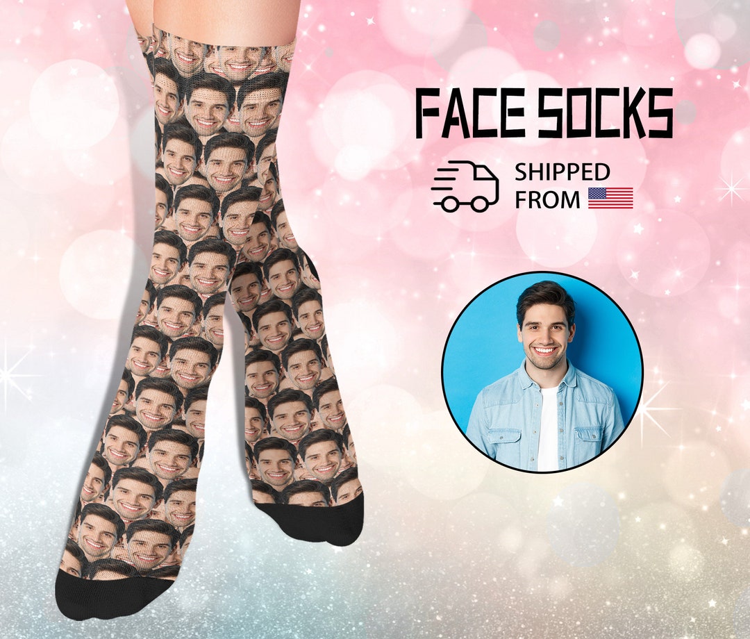 Custom Face Socks custom Photo Sock, Custom Socks, Personalized Socks ...