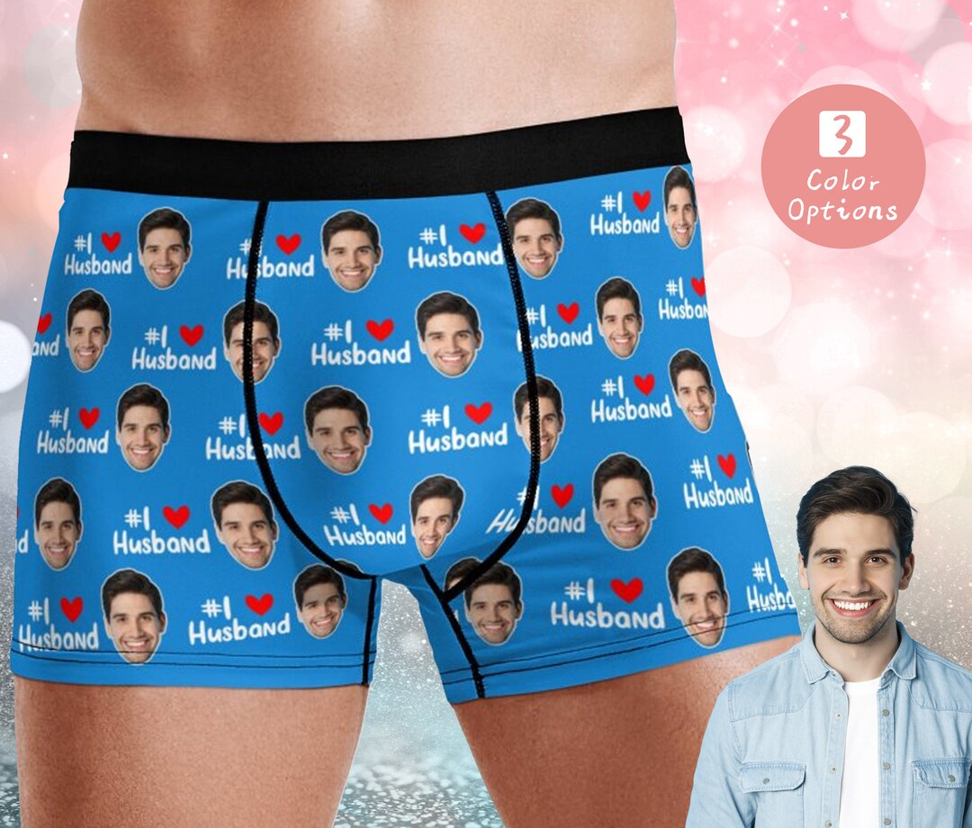 Personalized Face Boxers, Custom Photo Underwear, Anniversary Gift - Etsy