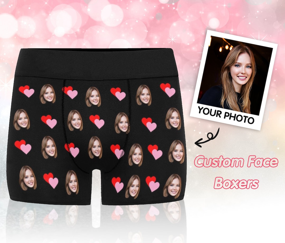 Personalized Photo Men's Boxer,custom Face Boxer for Boyfriend Husband ...