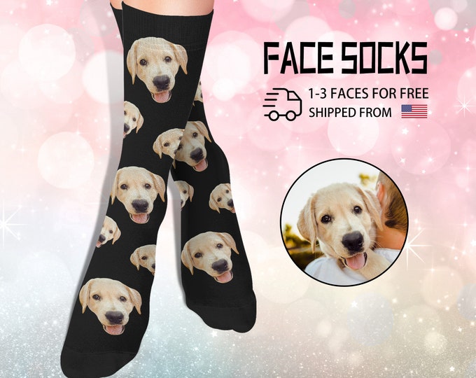 Custom Pet Socks, Dog Socks, Pup Socks, Dog Lover Gift, Cat Socks ...