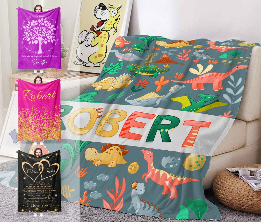 Personalized Name Blanket,custom Blanket With Your Name,mother's Day ...