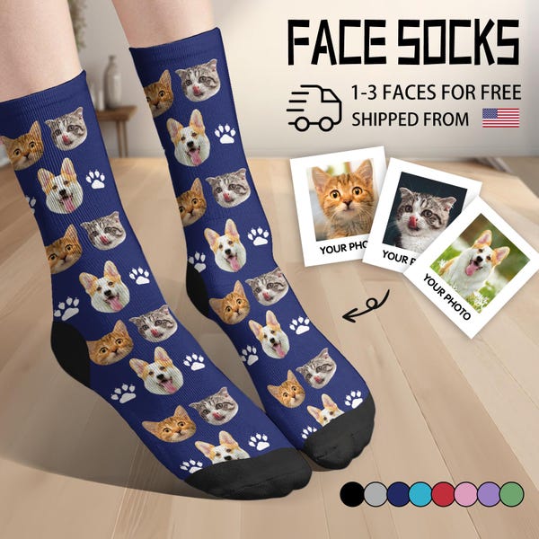 Your Pet on Socks - Etsy