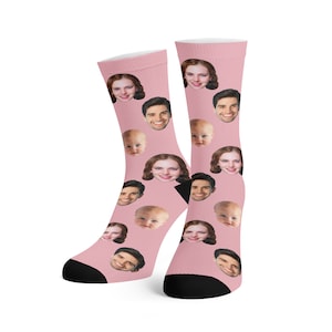 Custom Face Socks, Photo Personalized Socks, Faces on Socks, Picture ...