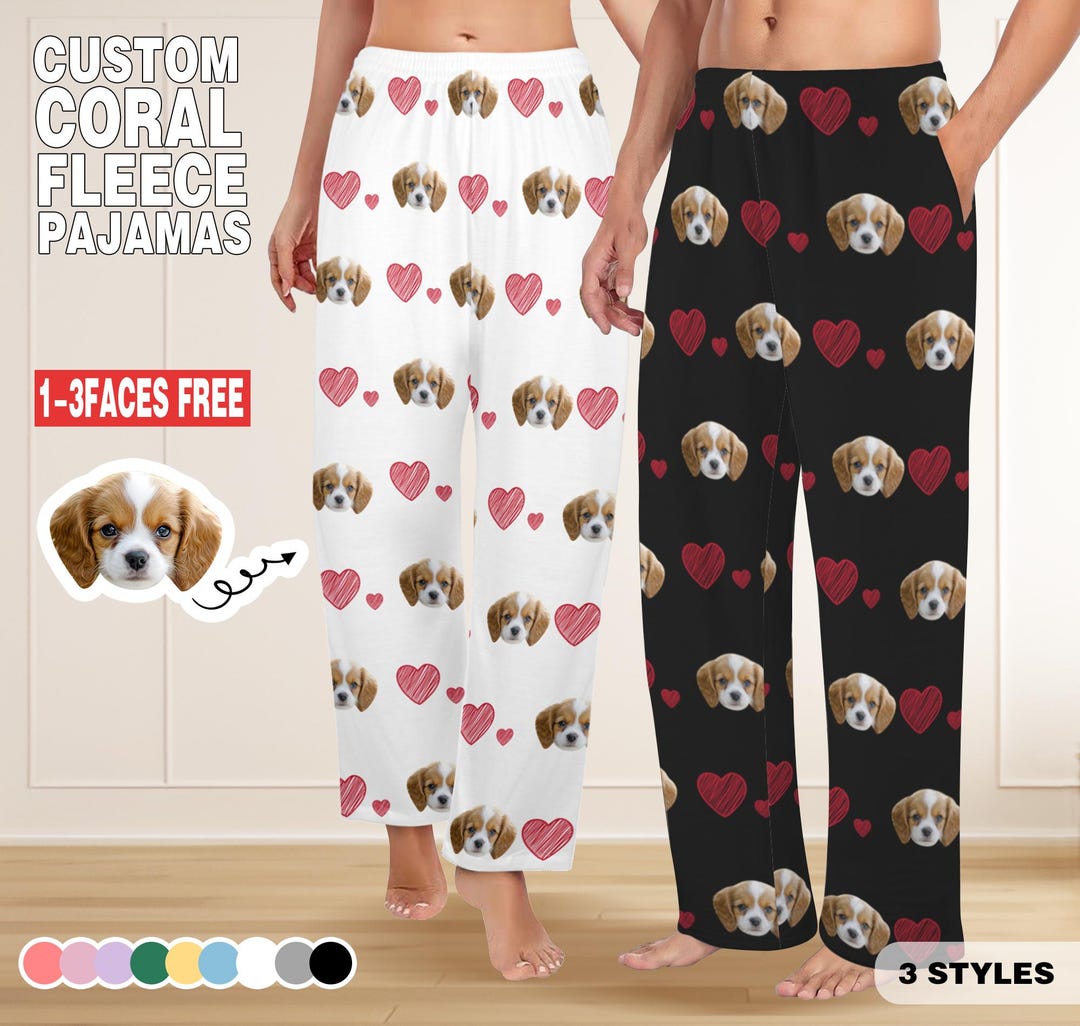 Custom Coral Fleece Pajama Pants,custom Pajama Trousers Man Women,print ...