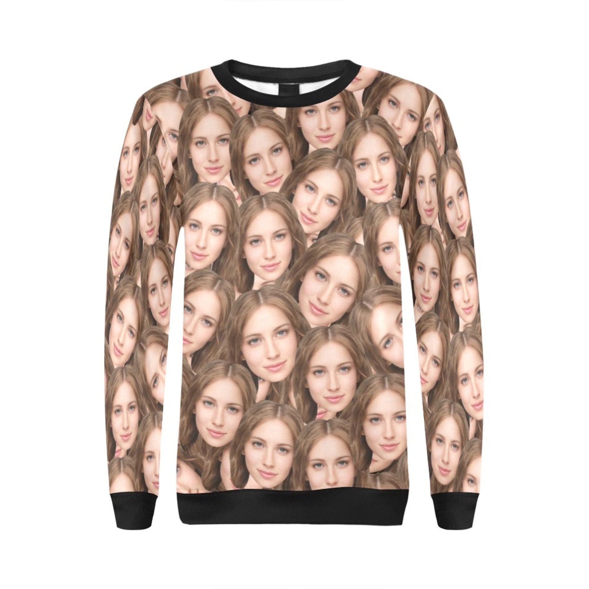 Your Face Sweatshirtcustom Photo Sweatshirtmultiple Faces - Etsy