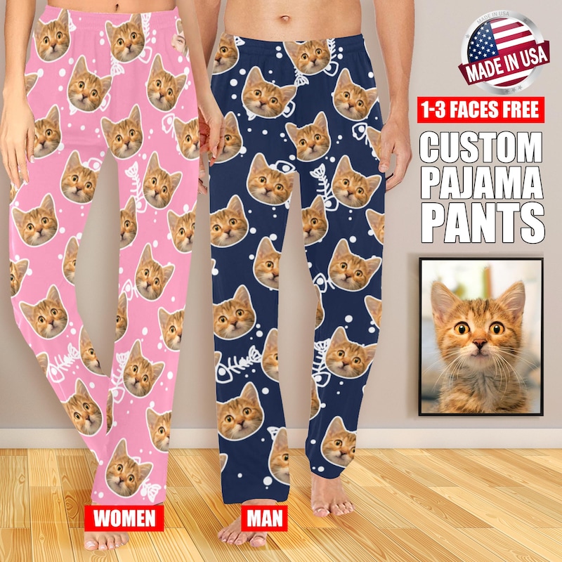 Custom Print Pajamas - Etsy Australia