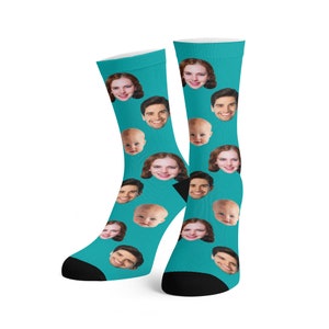 Custom Face Socks, Photo Personalized Socks, Faces on Socks, Picture ...