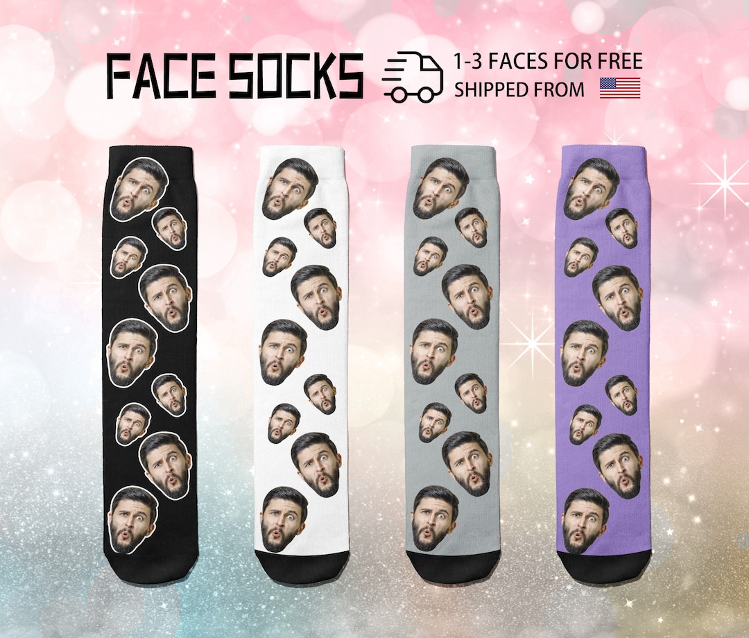 Personalized Custom Face Socks,custom Printed Socks, Custom Photo ...