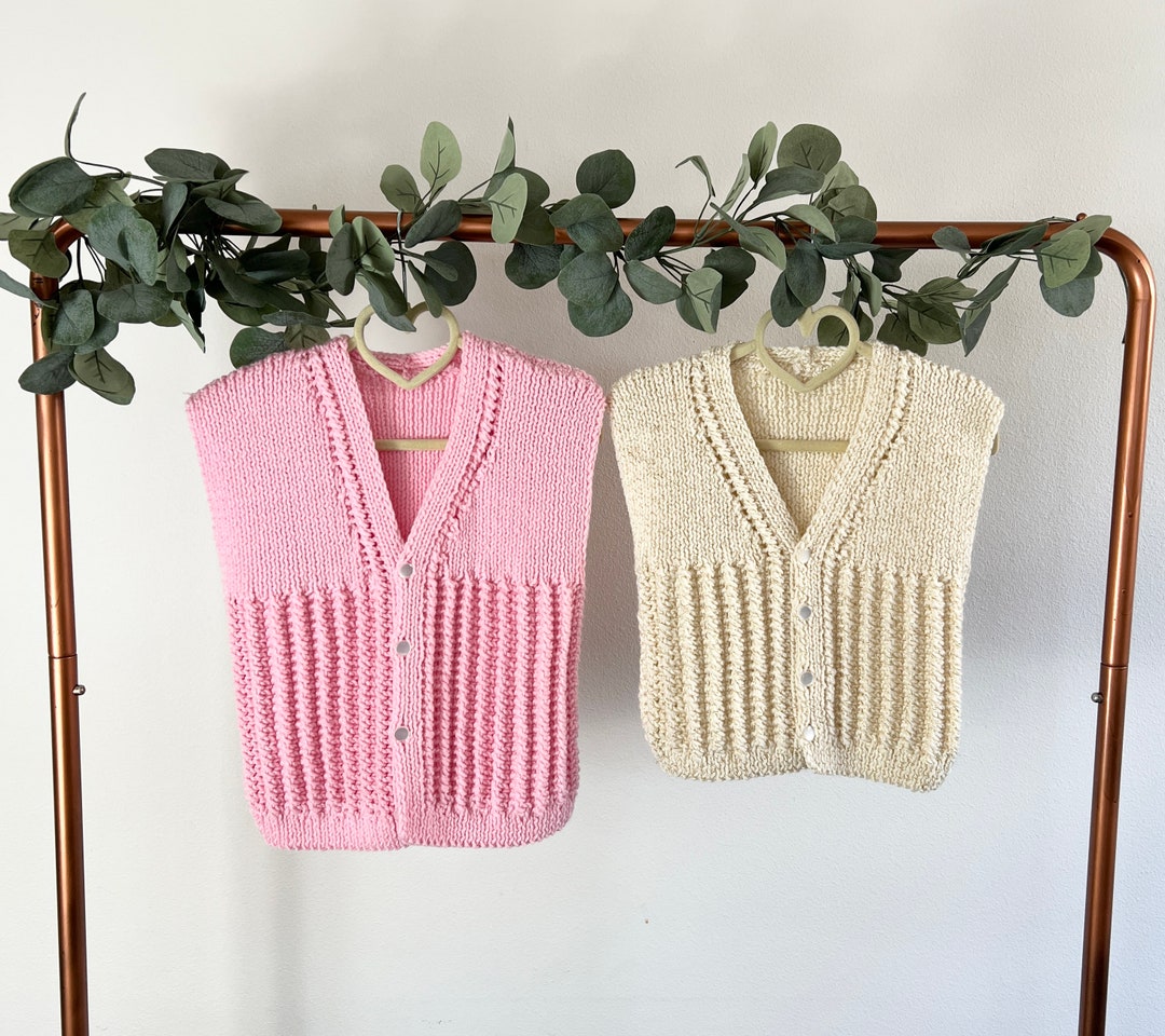 Hand-knitted Vest for Kids and Adults sweater Vest and - Etsy