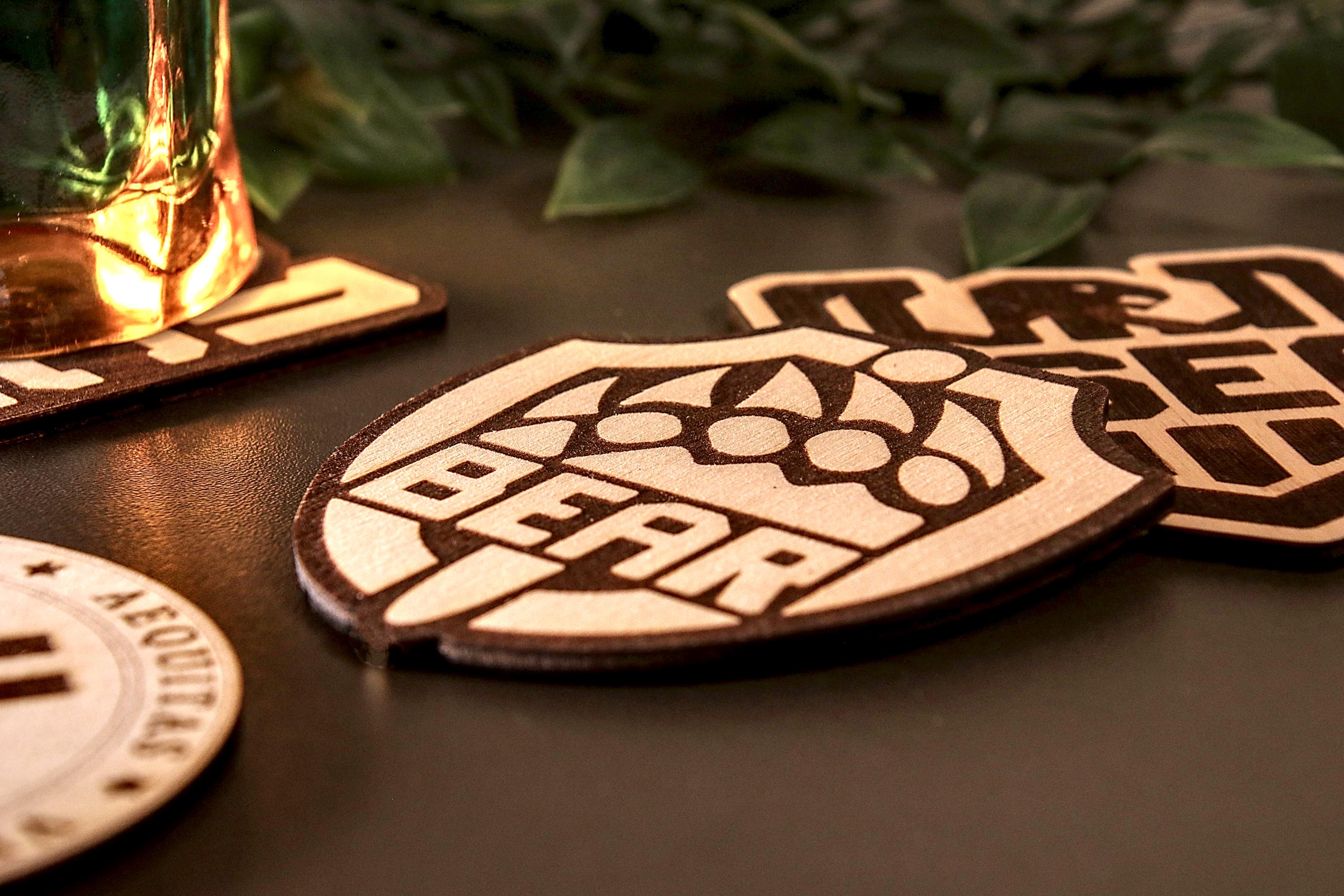Escape From Tarkov Coasters – Wooden Gaming Decor – Bear Usec Logo ...