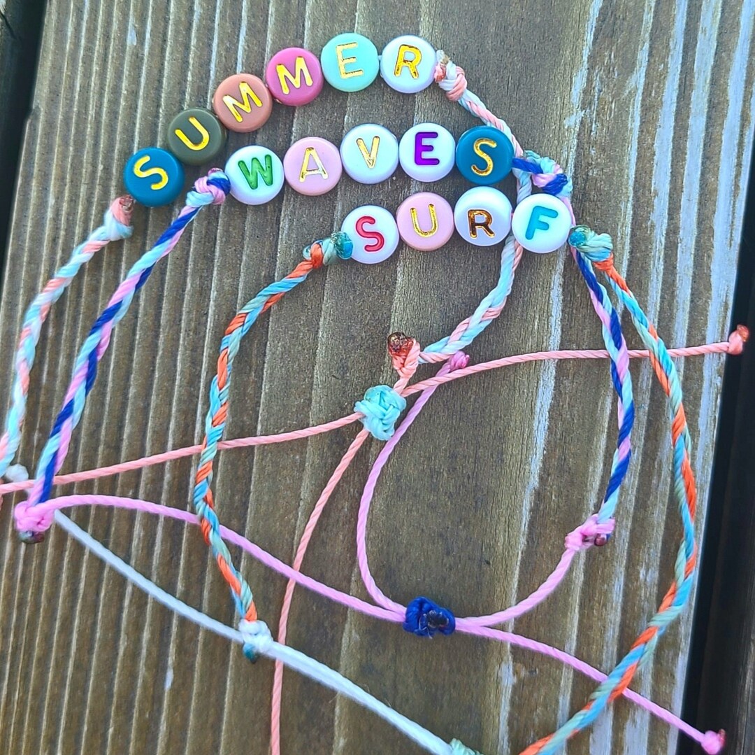 Custom Adjustable Waterproof Word Bracelet Pura Vida Custom - Etsy