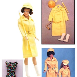 PDF Vintage Barbie 11-1/2 Sewing Pattern Wardrobe Clothes for Dolls 11 ...
