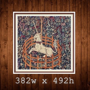 The Unicorn is in Captivity and is No Longer Dead | PDF Cross Stitch ...