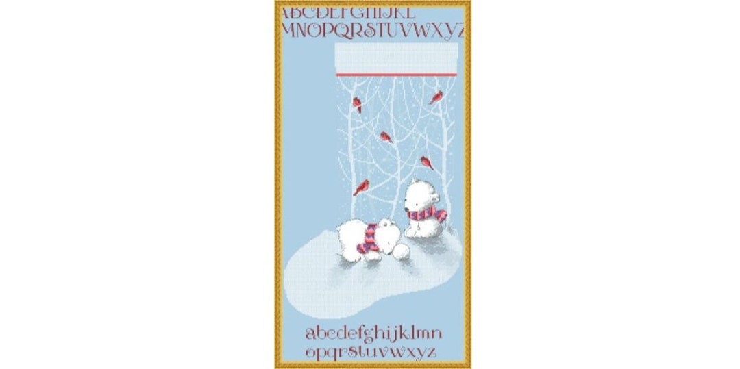PDF Vintage Cross Stitch Pattern | Christmas Stocking | Scheme Cross ...