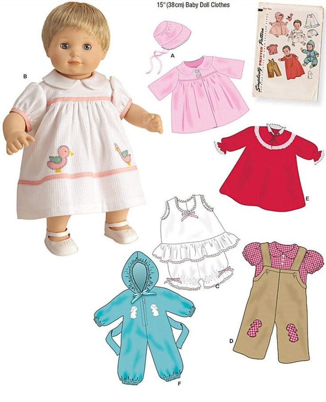 PDF Vintage Simplicity 1708 Dolls 15