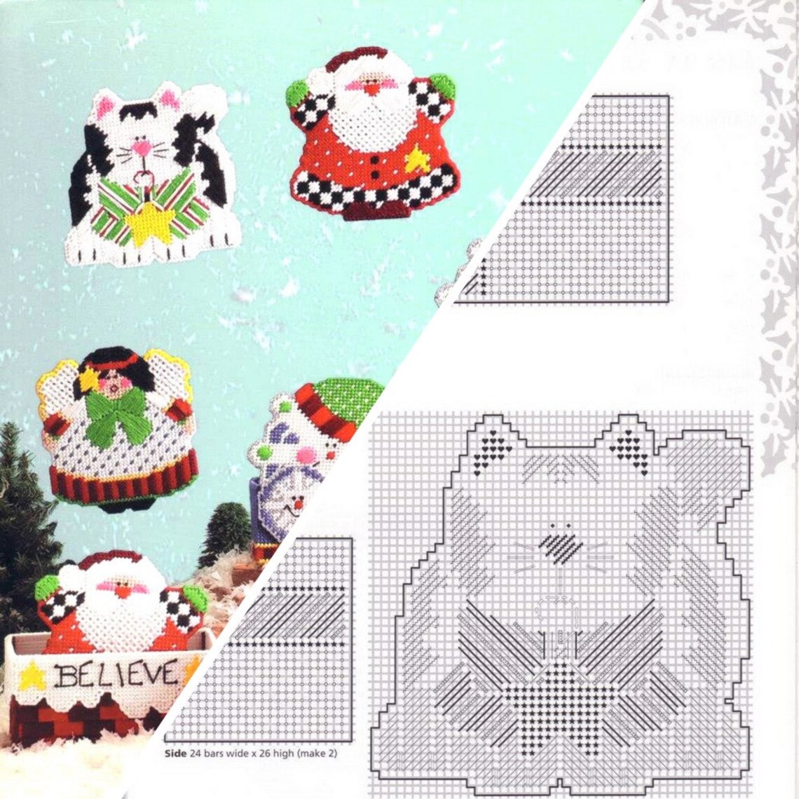 PDF Vintage Plastic Canvas Pattern Plastic Canvas Pattern - Etsy