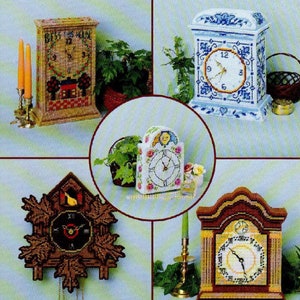 PDF Vintage Plastic Canvas Pattern | Plastic Canvas Pattern Clocks ...