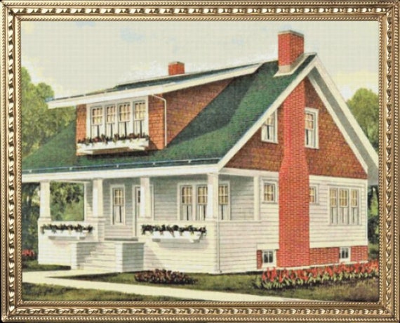 PDF Counted Vintage Cross Stitch Pattern House House - Etsy