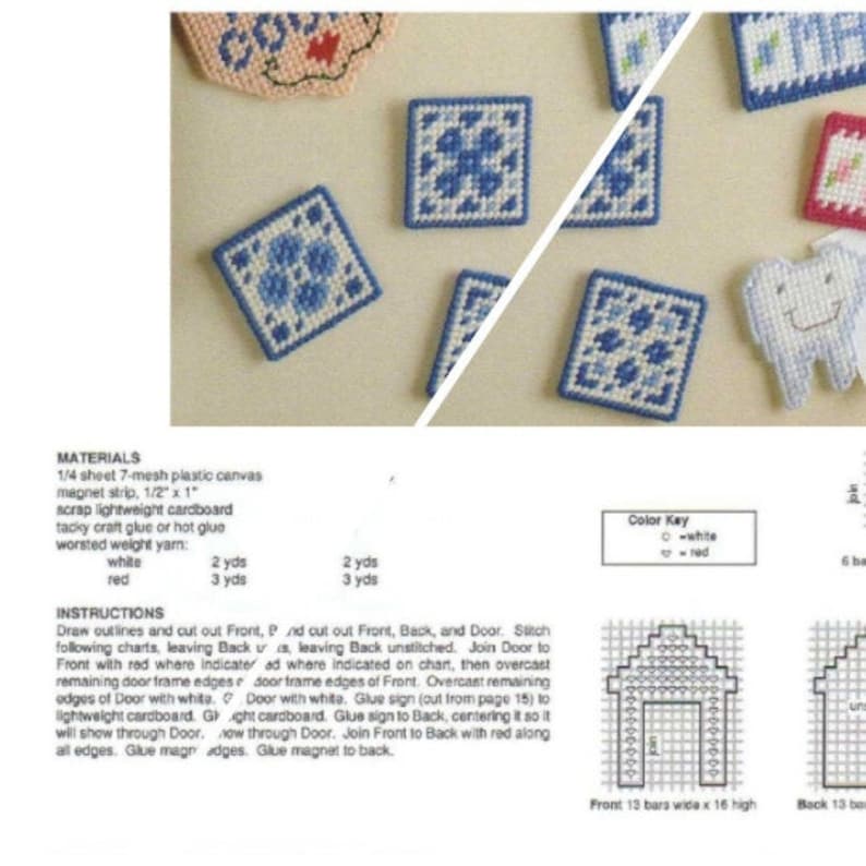 PDF Vintage Plastic Canvas Pattern Plastic Canvas Pattern | Etsy