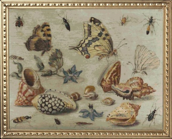 PDF Counted Vintage Cross Stitch Pattern Shells - Etsy