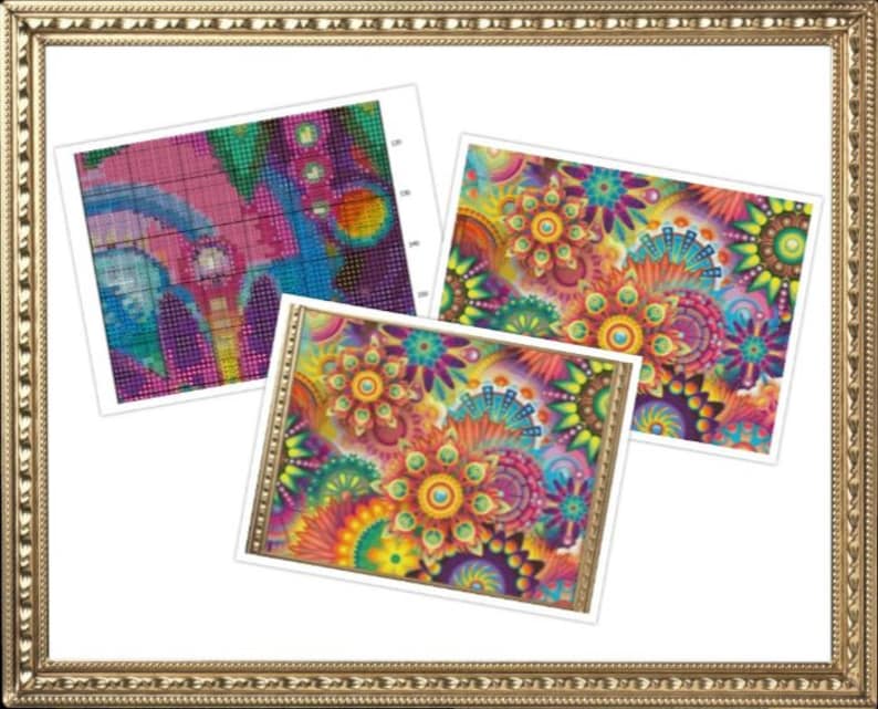 PDF Counted Cross Stitch Pattern Mandalas Highly Detailed - Etsy