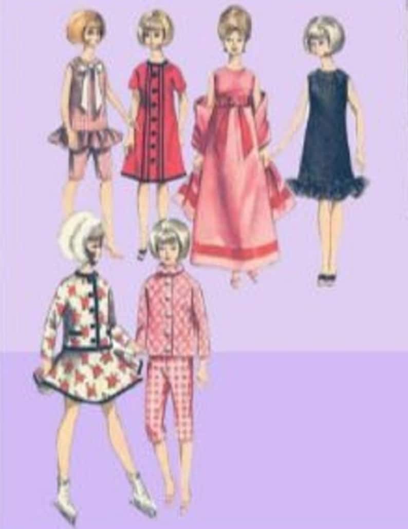 PDF Vintage Fashion Dolls 11-1/2" Sewing Pattern | Wardrobe Clothes for ...