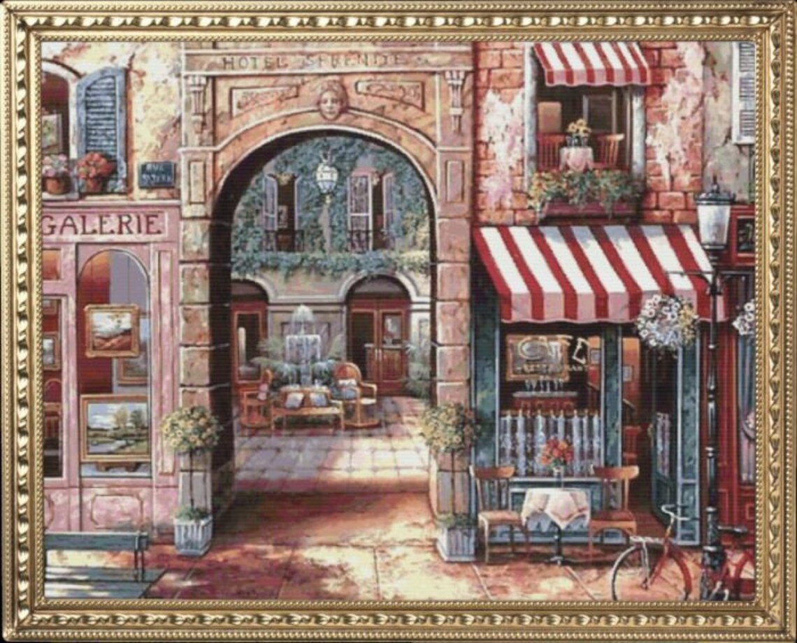PDF Counted Vintage Cross Stitch Pattern Gallery Street - Etsy
