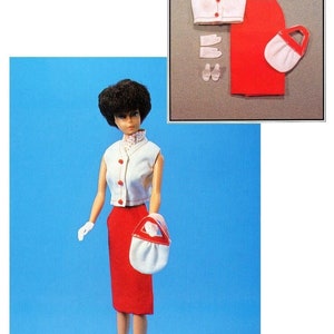 PDF Vintage Barbie 11-1/2 Sewing Pattern Wardrobe Clothes for Dolls 11 ...