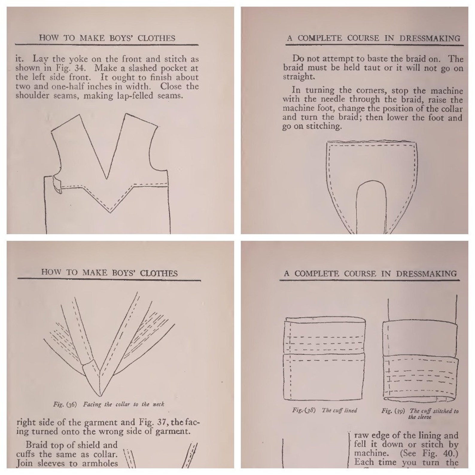 PDF Vintage Sewing Pattern | Vintage 1921 A Complete Course in ...