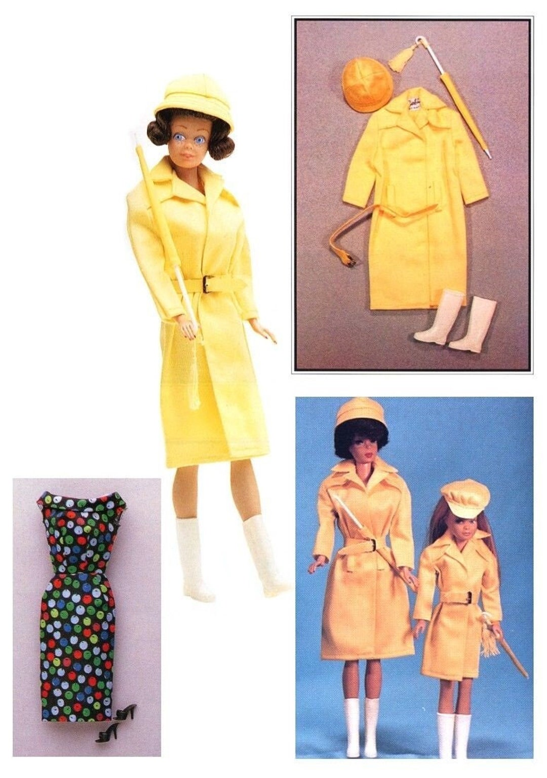 PDF Vintage Barbie 11-1/2 Sewing Pattern Wardrobe Clothes for Dolls 11 ...