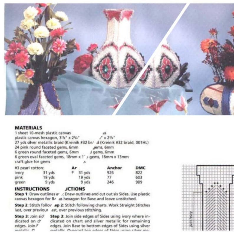 PDF Vintage Plastic Canvas Pattern Plastic Canvas Pattern - Etsy