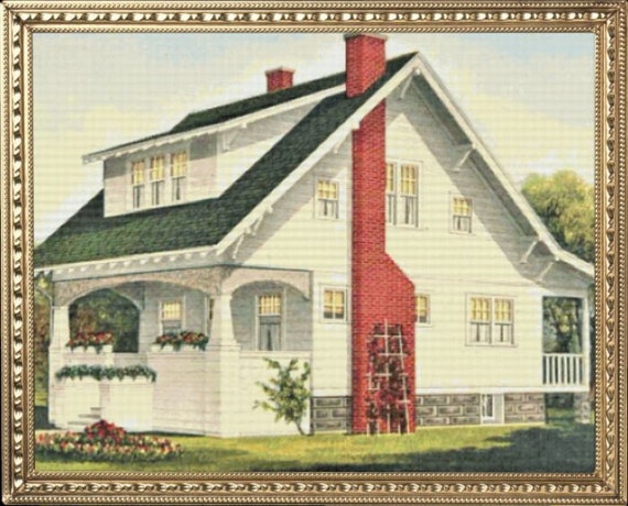PDF Counted Vintage Cross Stitch Pattern House House - Etsy