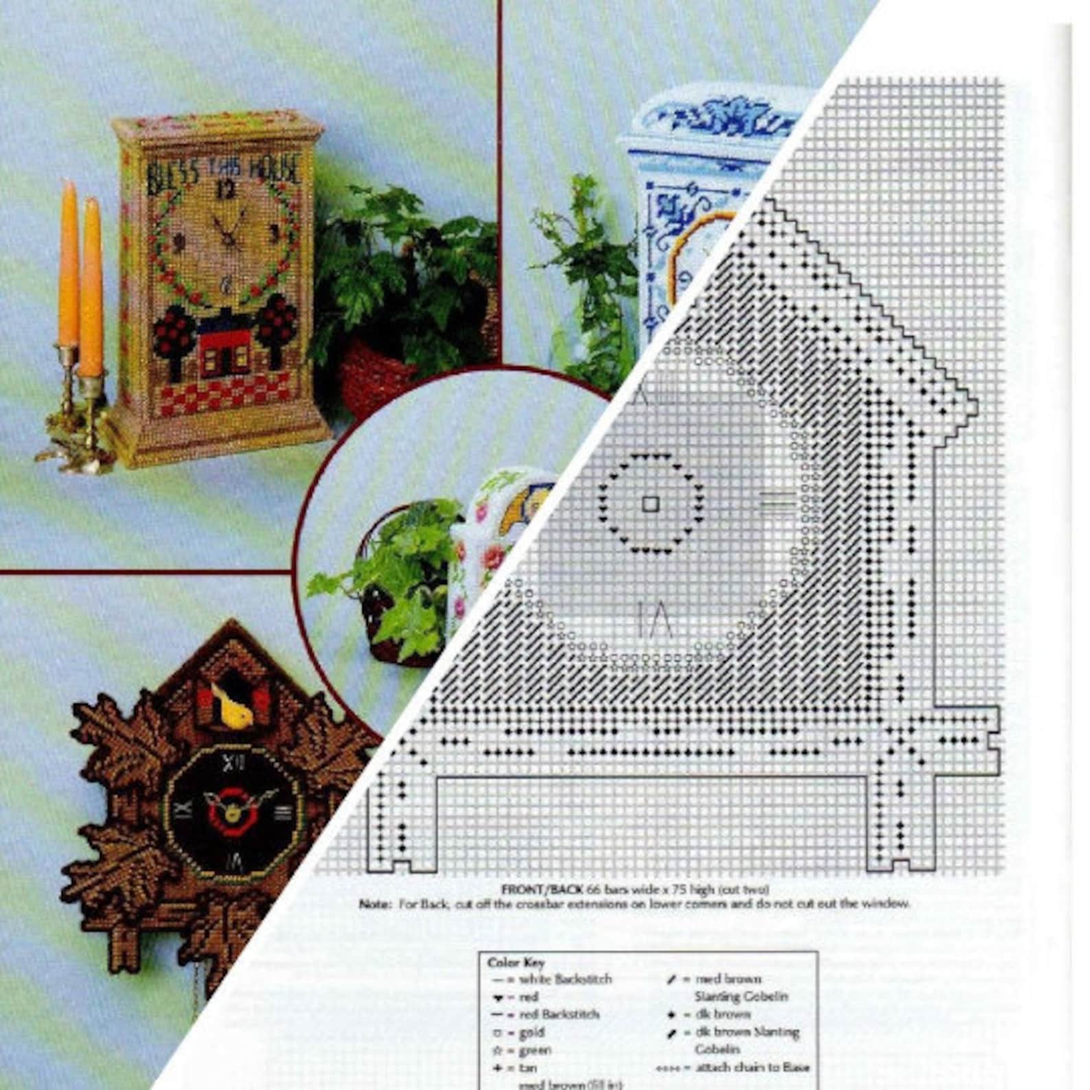 PDF Vintage Plastic Canvas Pattern | Plastic Canvas Pattern Clocks ...