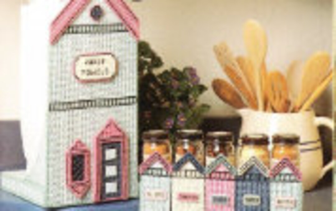 PDF Vintage Plastic Canvas Pattern | Plastic Canvas Pattern Kitchen ...