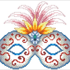 PDF Vintage Cross Stitch Pattern Mask Christmas Mask - Etsy