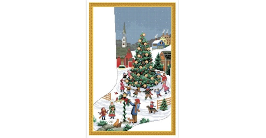 PDF Vintage Cross Stitch Pattern | Christmas Stocking | Scheme Cross ...