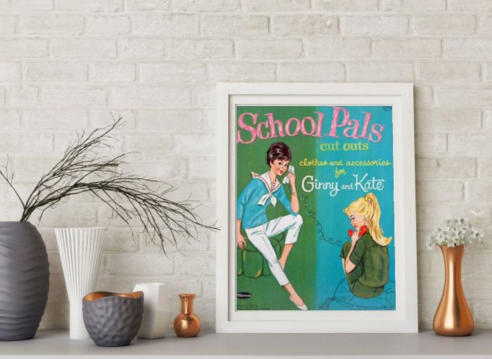 PDF Vintage Paper Dolls Paper Doll School Pals - Etsy